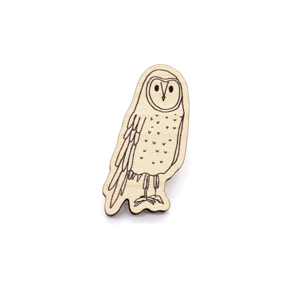 Holz Pin "Eule" - sonst noch was? | Papeterie & Postkarten für die ...